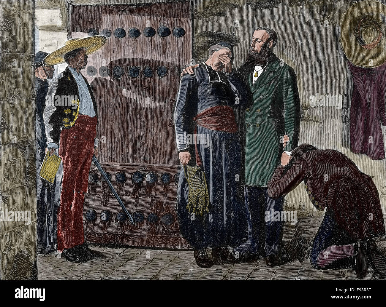 Maximilian I (1832-1867). Second Mexican Empire. Shoot by the liberals ...