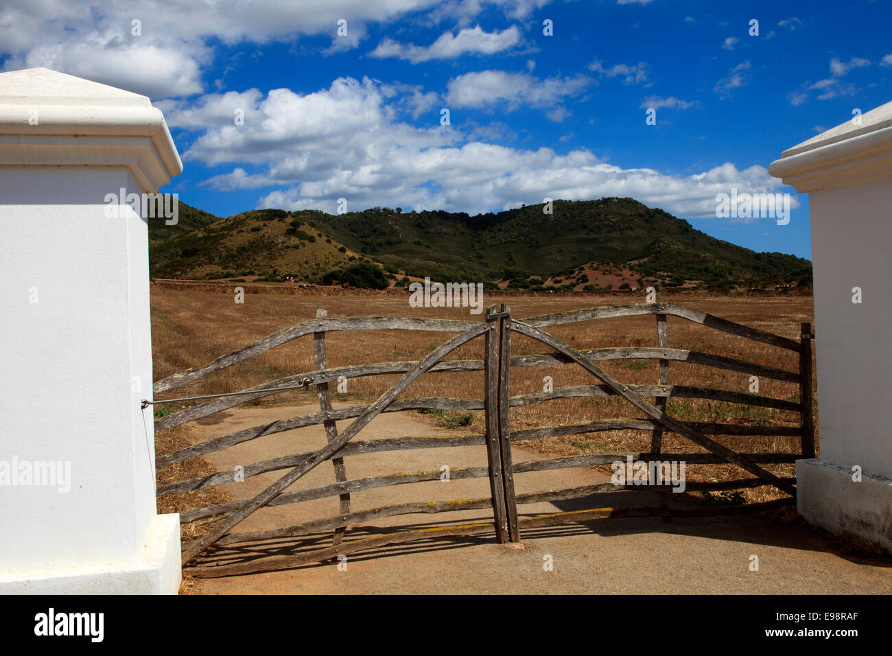 Wooden gate menorca hi-res stock photography and images - Alamy