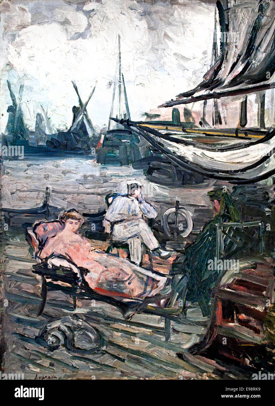 Les Voilier - The Sailboat 1906 Pierre Laprade 1875-1932 France French ...