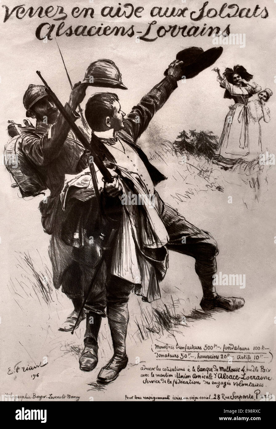 L` Engagé volontaire alsacien - volunteer Alsatian 1916 Émile Friant ...