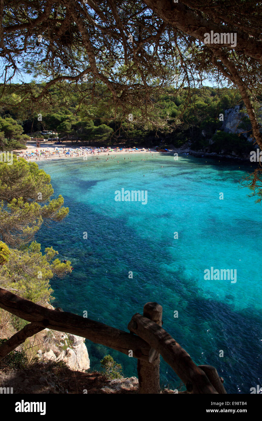 Cala Macarella, Menorca, Balearic Islands, Spain Stock Photo - Alamy