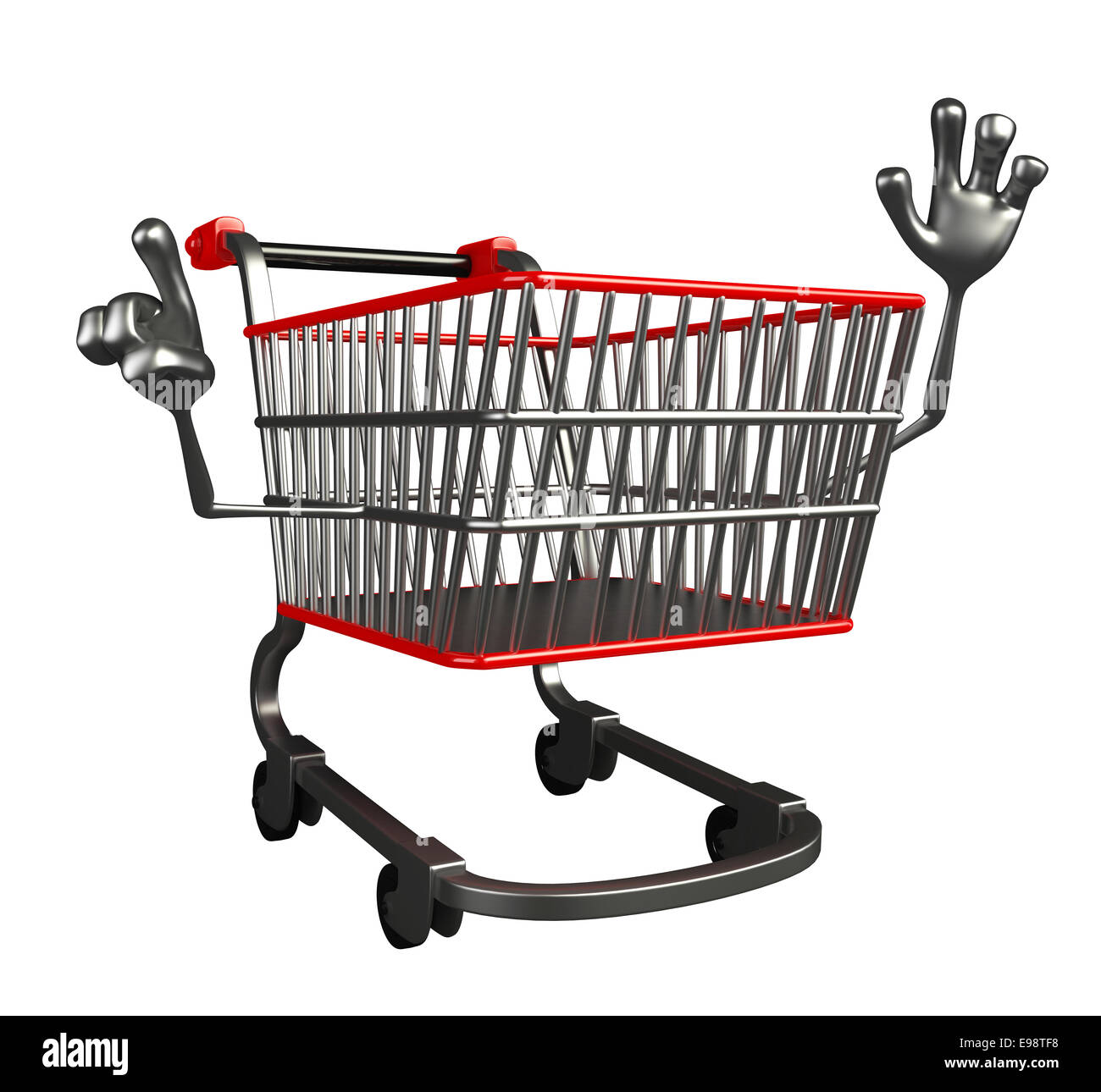 The cartoon charecter of trolly is pointing Stock Photo - Alamy