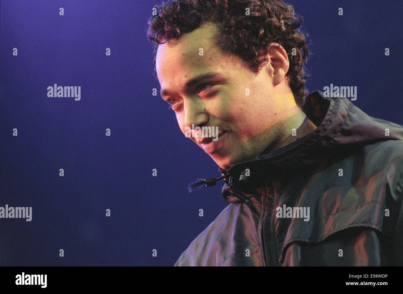 Finley Quaye on stage in concert at T In The Park music festival, in ...