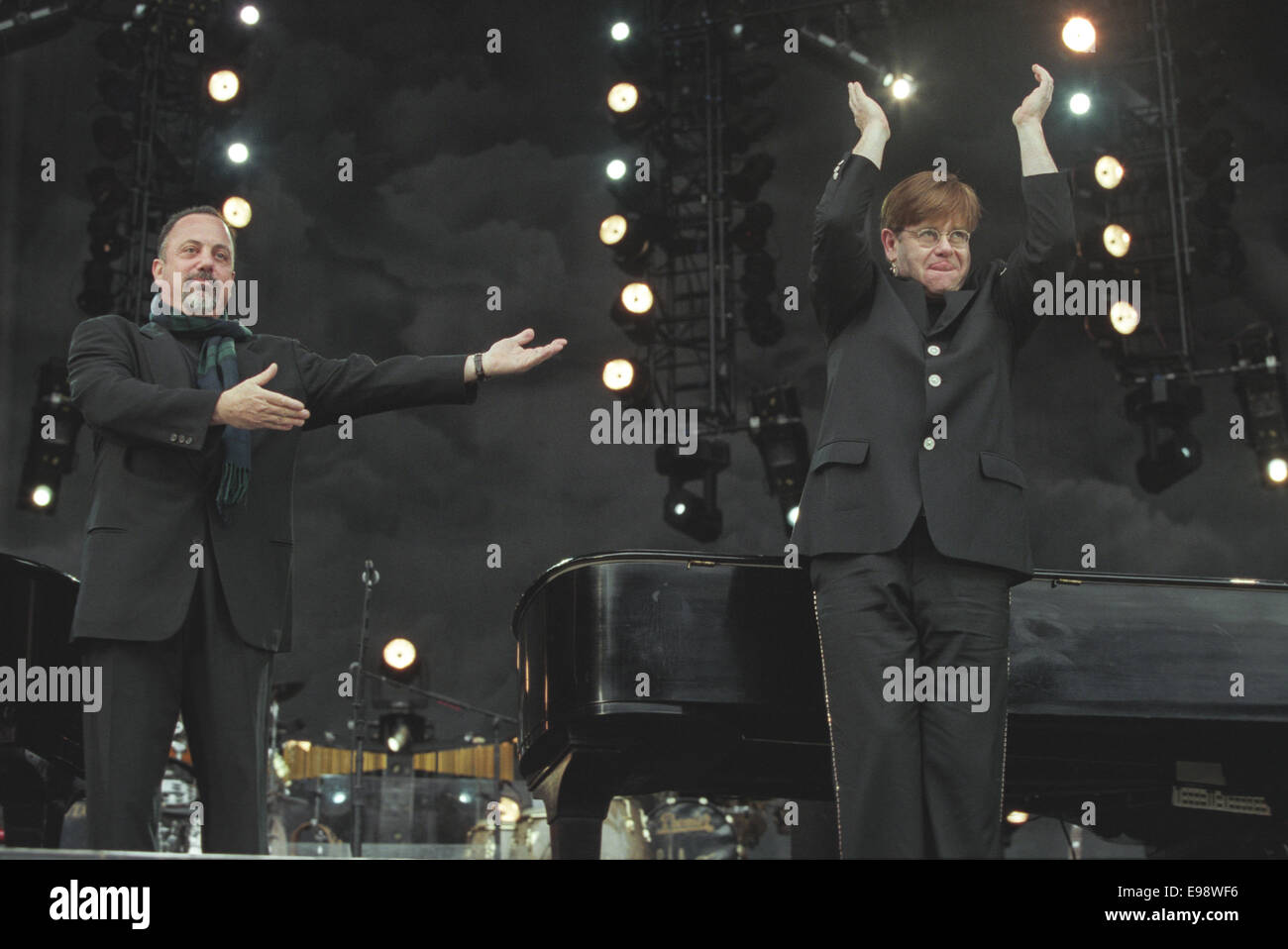 Elton John, singer songwriter, and American singer songwriter Billy ...