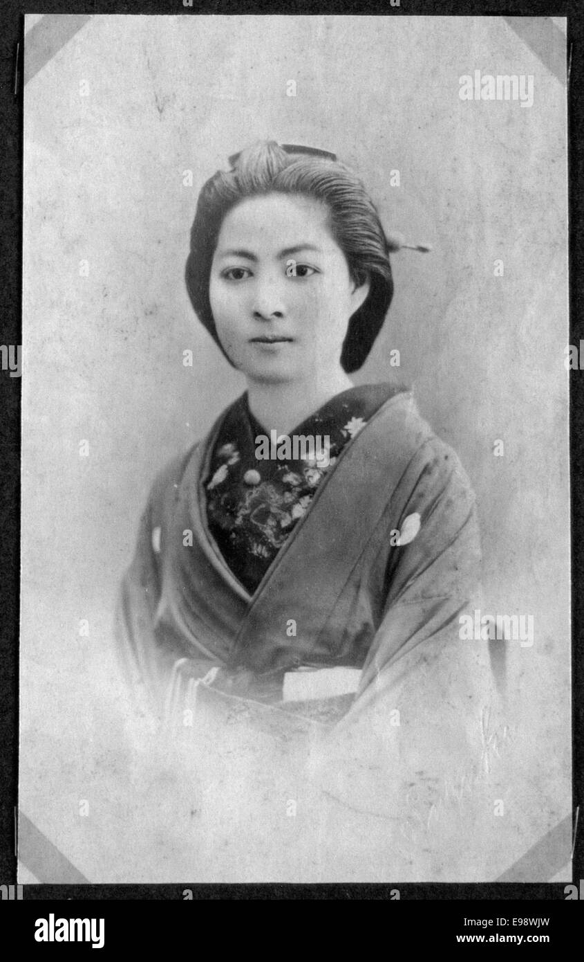 This photograph features a woman from Japan, capturing a moment of ...