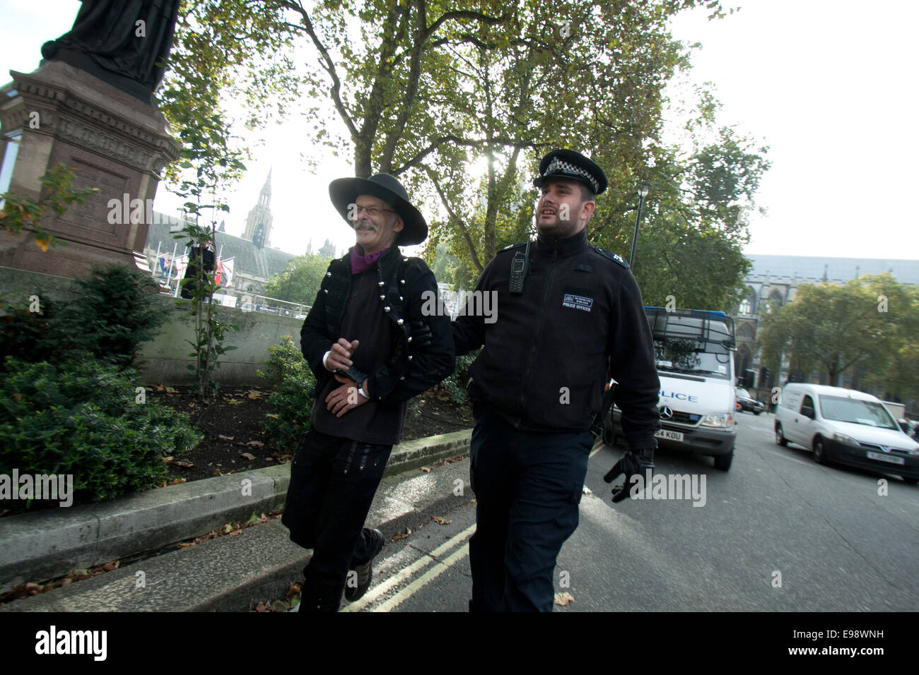 Handcuffed by police uk hi-res stock photography and images - Alamy
