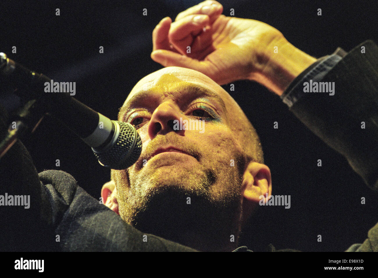 Michael Stipe and REM in concert at Stirling Castle, in Glasgow ...