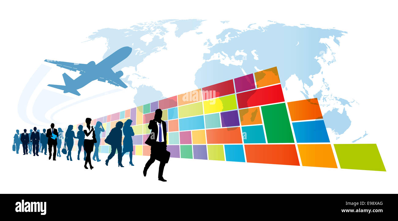 Crowd people metro Cut Out Stock Images & Pictures - Alamy