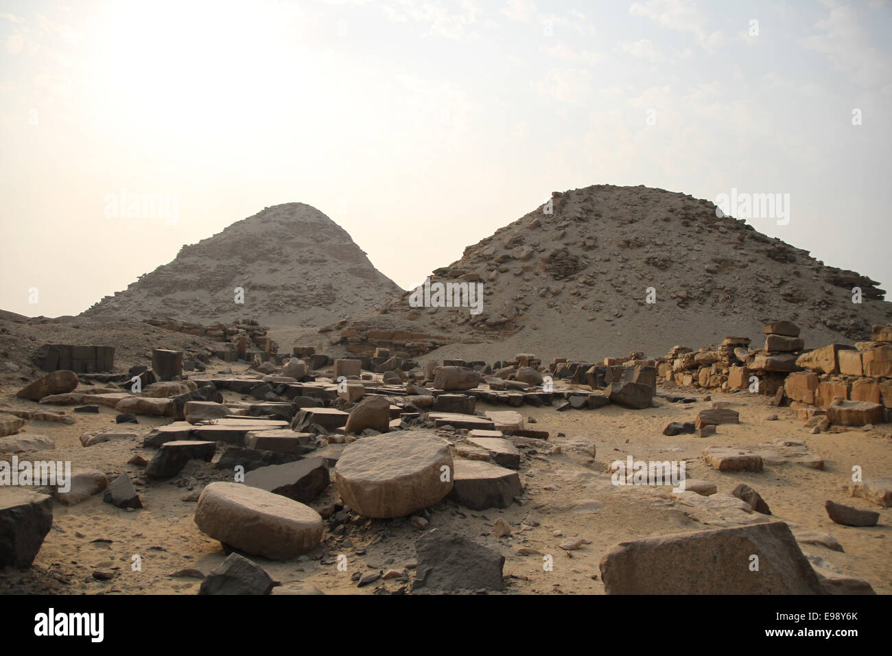 The Pyramid of Nyuserre Ini built in the necropolis of Abusir, Egypt ...