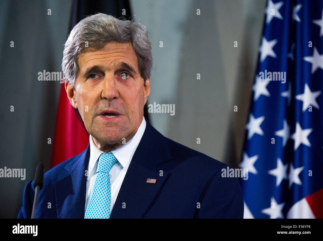 Berlin, Germany. 22nd Oct, 2014. US Secretary of State John Kerry ...
