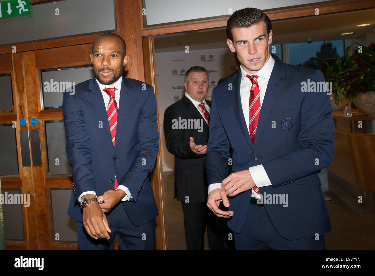 FAW Awards Dinner, St David's Hotel, Cardiff. Footballers Danny ...