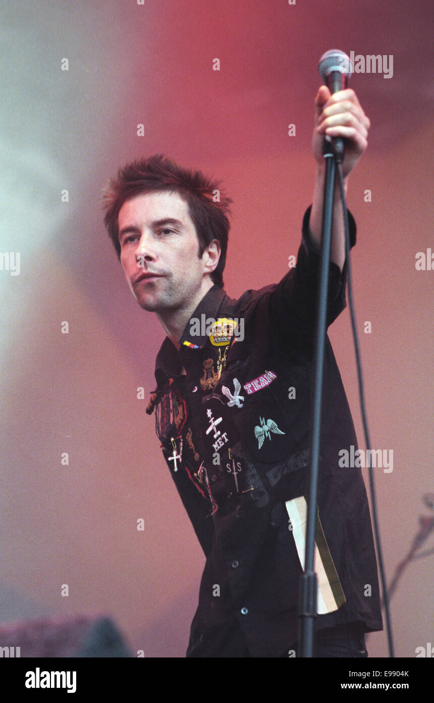 Bobby Gillespie of Primal Scream on stage in concert at 'Rock On The ...