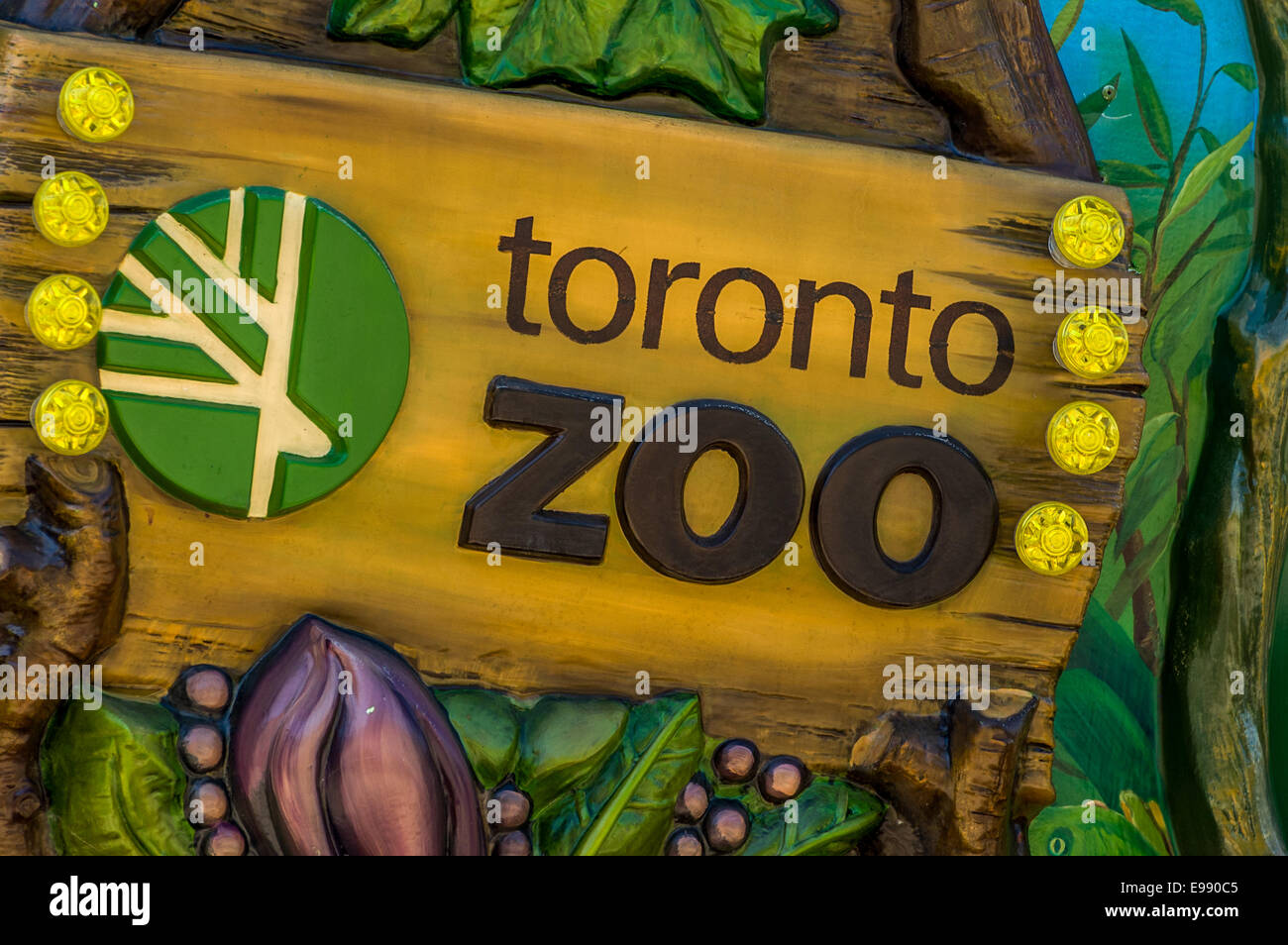 A colorful Toronto Zoo sign Stock Photo - Alamy