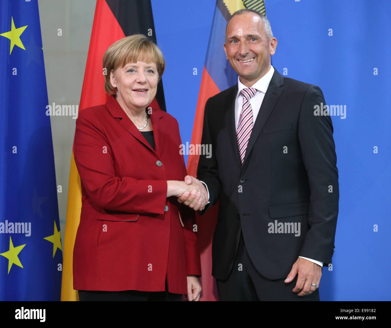 Berlin, Germany. 22nd Oct, 2014. German Chancellor Angela Merkel meets ...