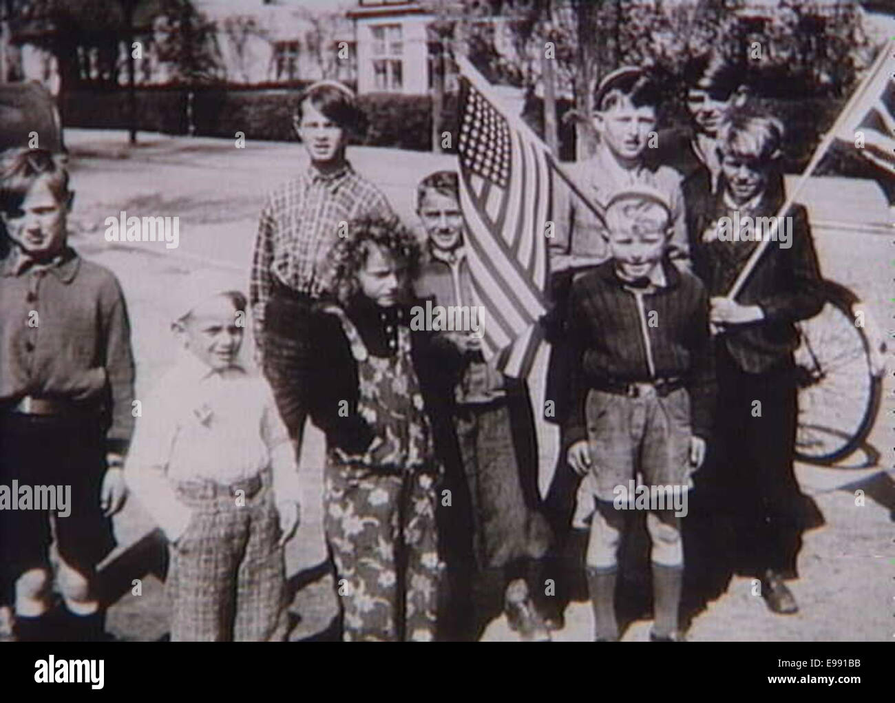 This photograph was taken in May 1945, a pivotal moment during the ...
