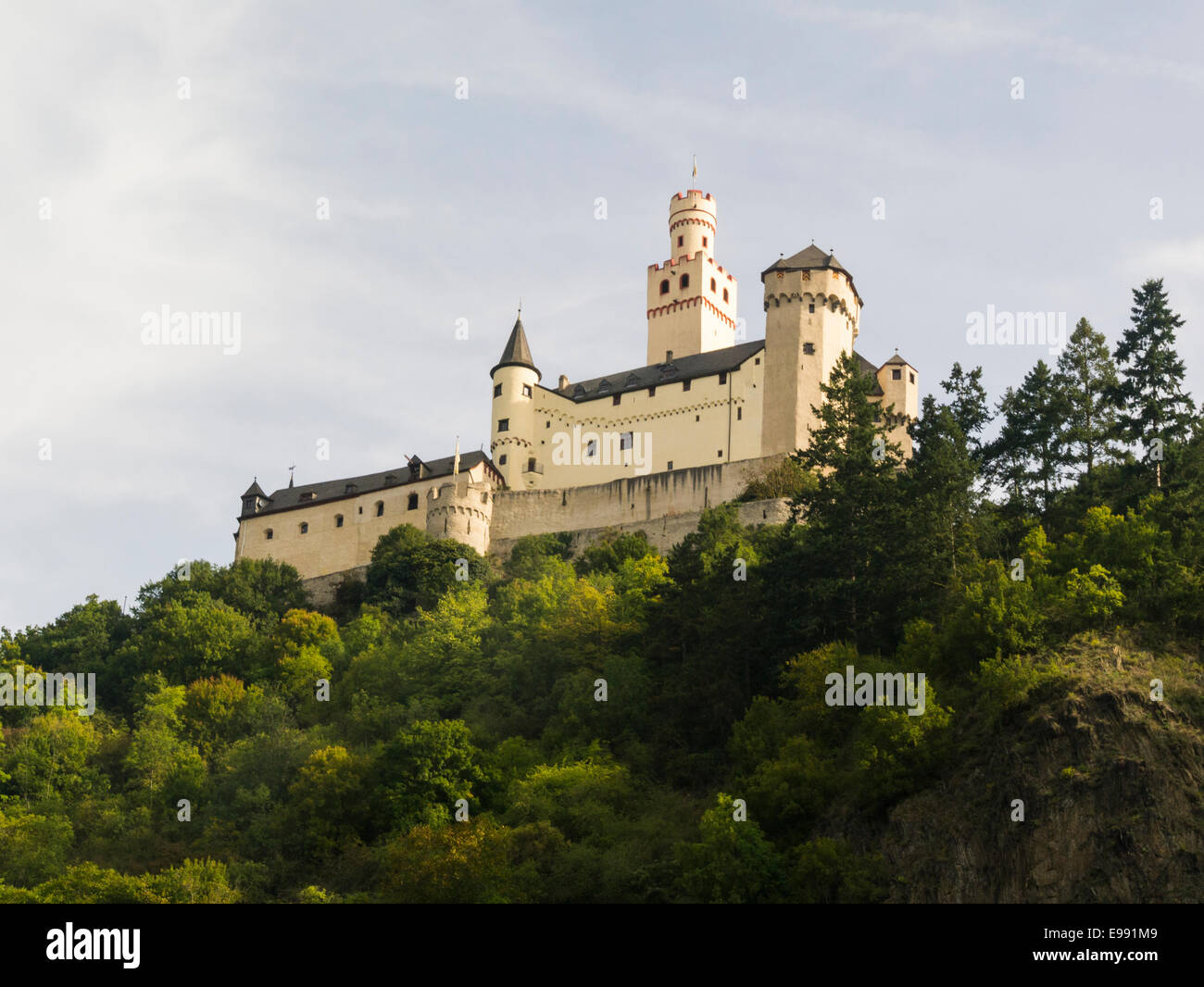 Marksburg Castle only hill castle on Rhine never been destroyed ...