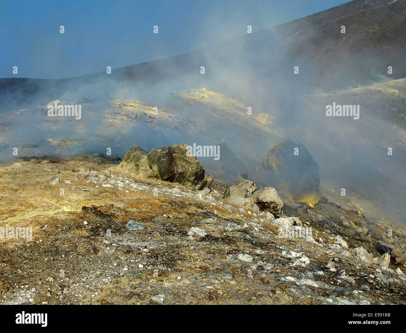 aactive volcano: Earth to tears. Toxic sulfur gases make breathing ...