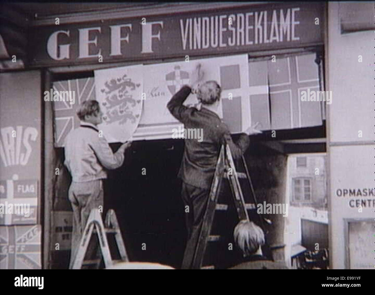 A photograph from May 5th, 1945, taken during World War II, capturing a ...
