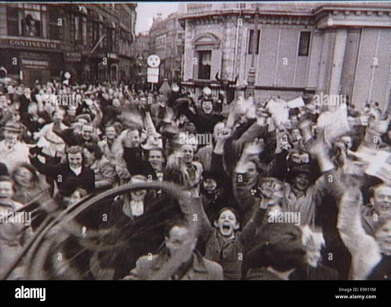 This photograph captures a significant moment on 5th May 1945, during ...