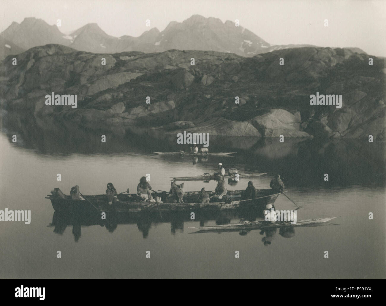 A historical photograph of Greenland, likely taken between the late ...