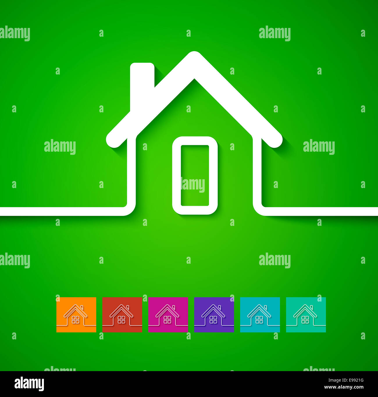 Home line background Stock Photo - Alamy