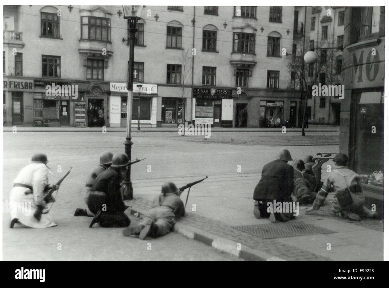 This photograph captures freedom fighters in Copenhagen on May 5, 1945 ...