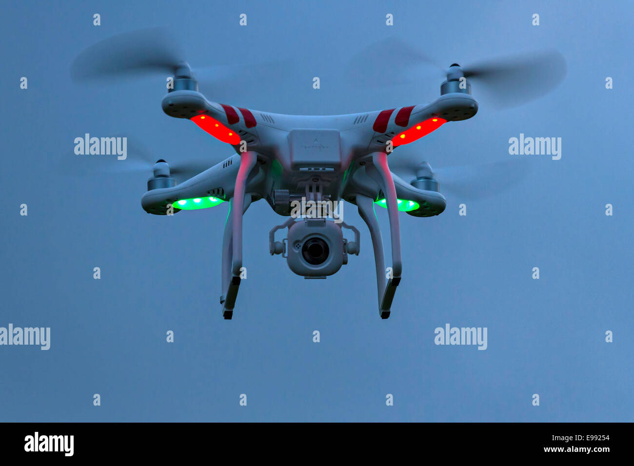 DJ1 Phantom Quadcopter Drone in flight - September 2014 Stock Photo - Alamy
