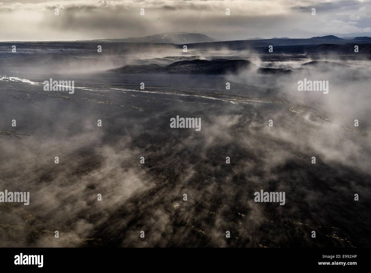 Dust storm in the highlands close to the Holuhraun Fissure Eruption ...