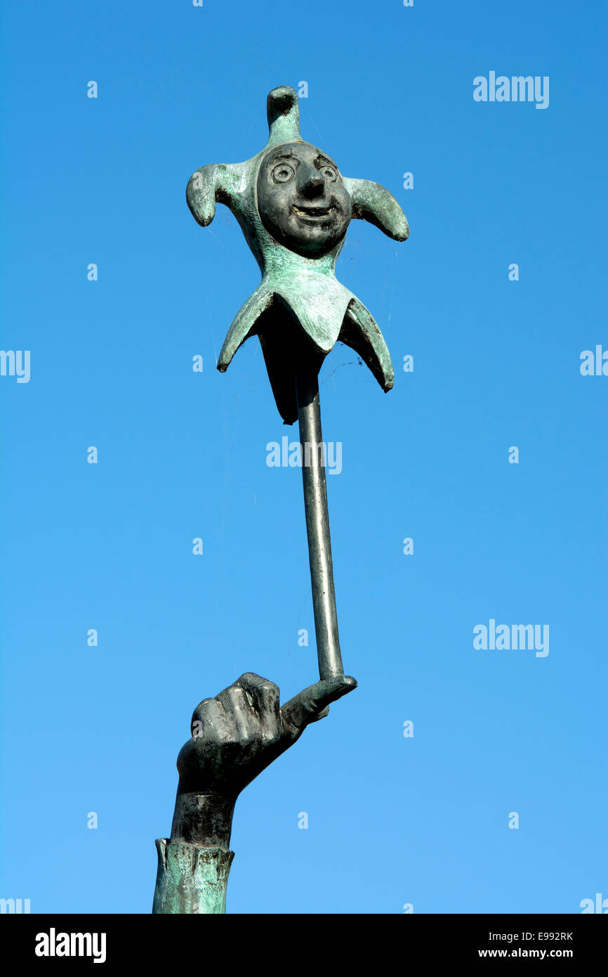 Jester statue detail, Stratford-upon-Avon, UK Stock Photo - Alamy