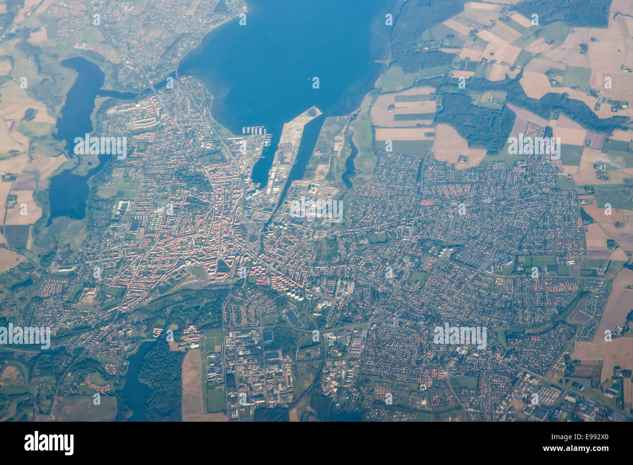 Aerial view of north europe. Sky, North Europe Stock Photo - Alamy