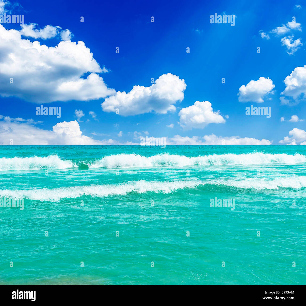 Aqua sky with clouds hi-res stock photography and images - Alamy