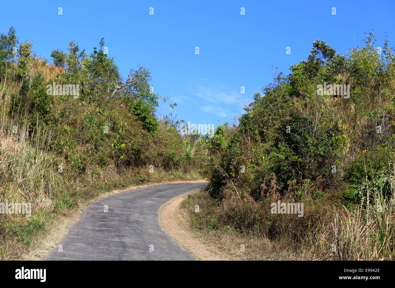 Road over hills hi-res stock photography and images - Alamy