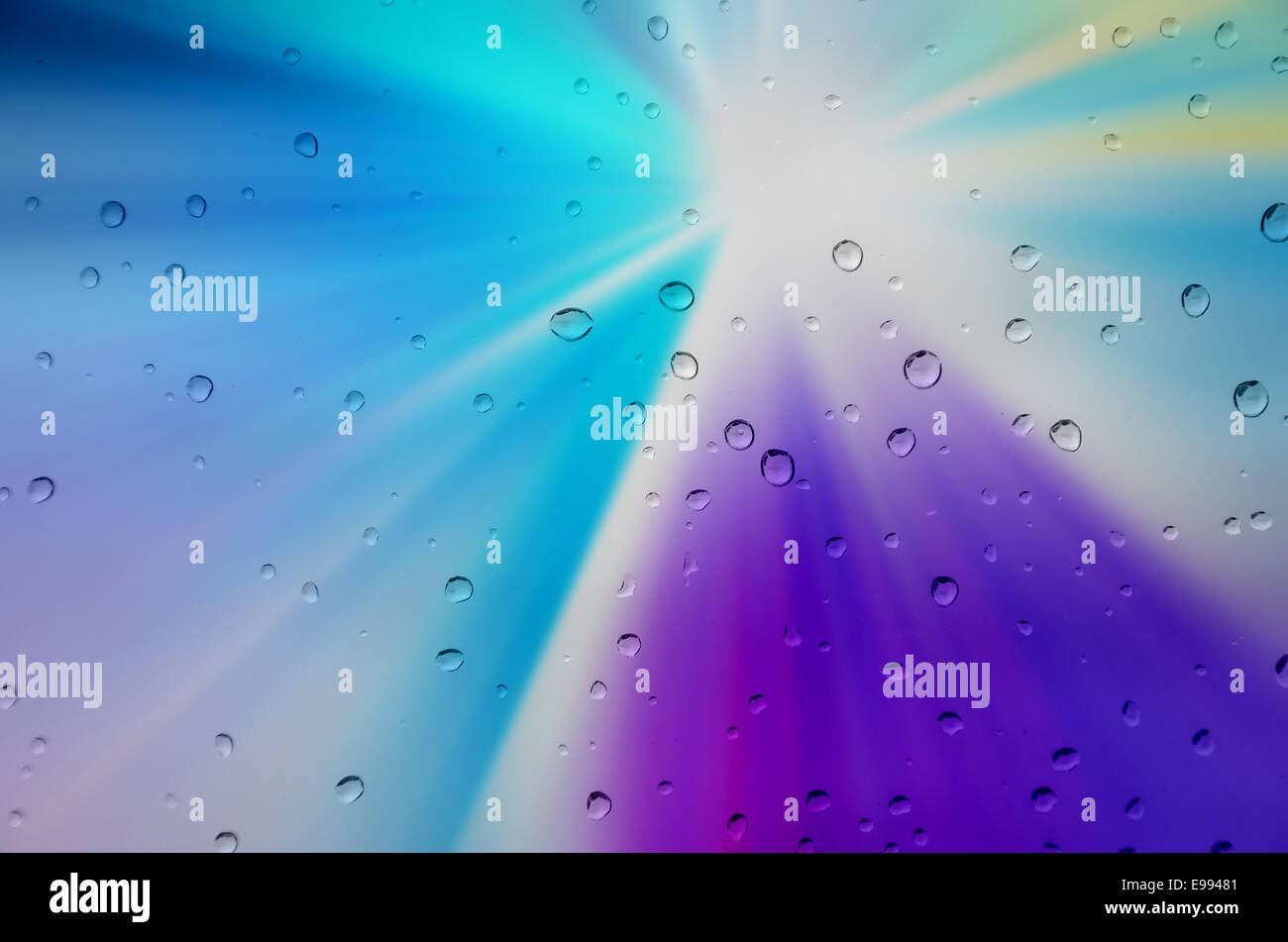 abstract multi color background with drop water Stock Photo - Alamy