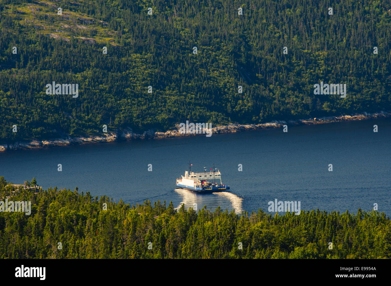 Tadoussac, Quebec ferry Stock Photo - Alamy