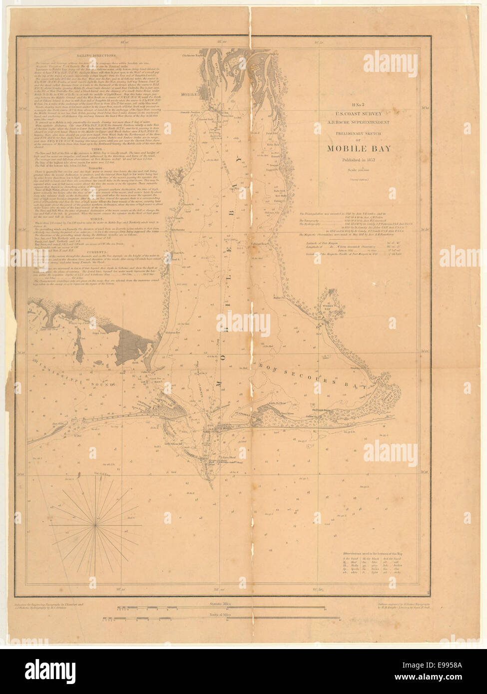 A preliminary sketch of Mobile Bay, capturing an early artistic ...