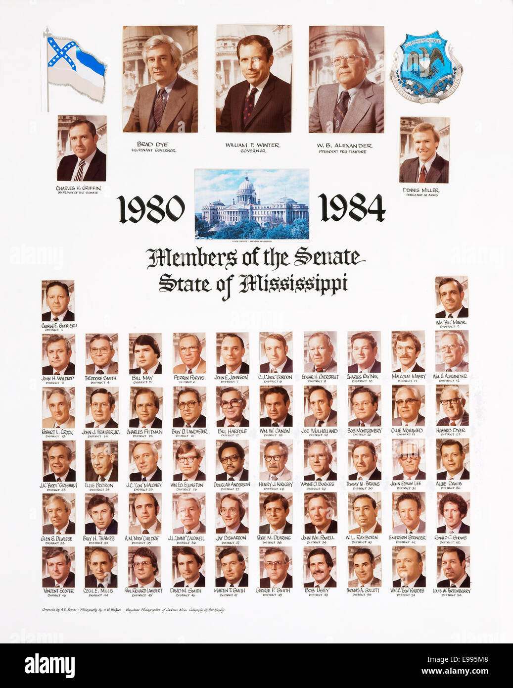 Photograph from the 1980 Senate series, depicting a group and composite ...