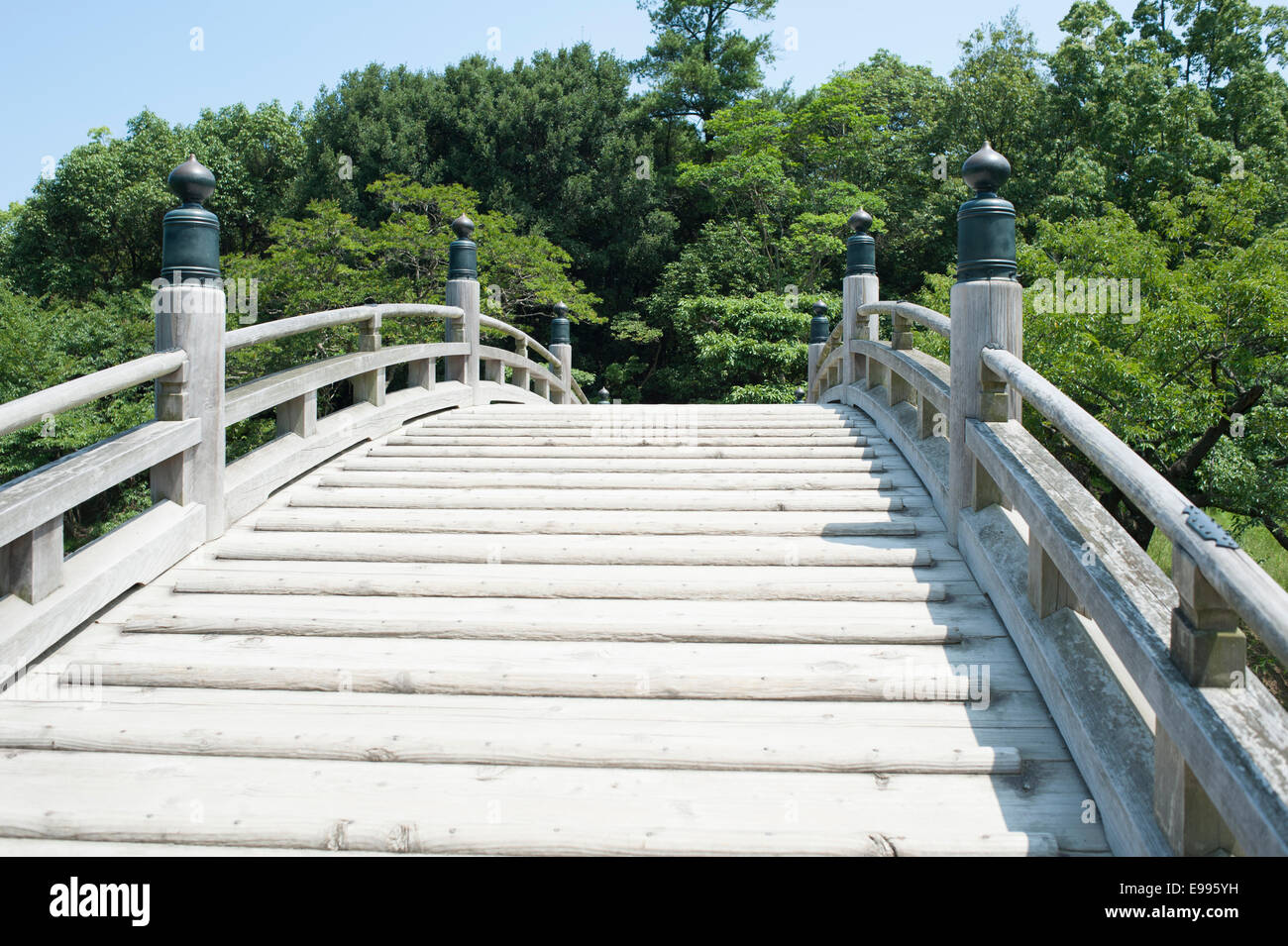 Japanese garden bridge, Ritsurin,Gardens,Takamatsu,Shikoku,Japan Stock ...