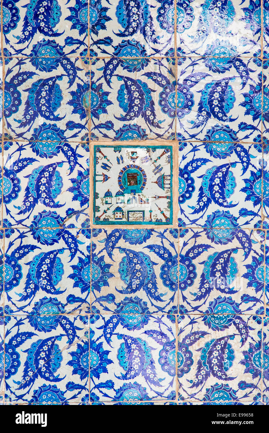 Turkish Blue Tile Stock Photo - Alamy