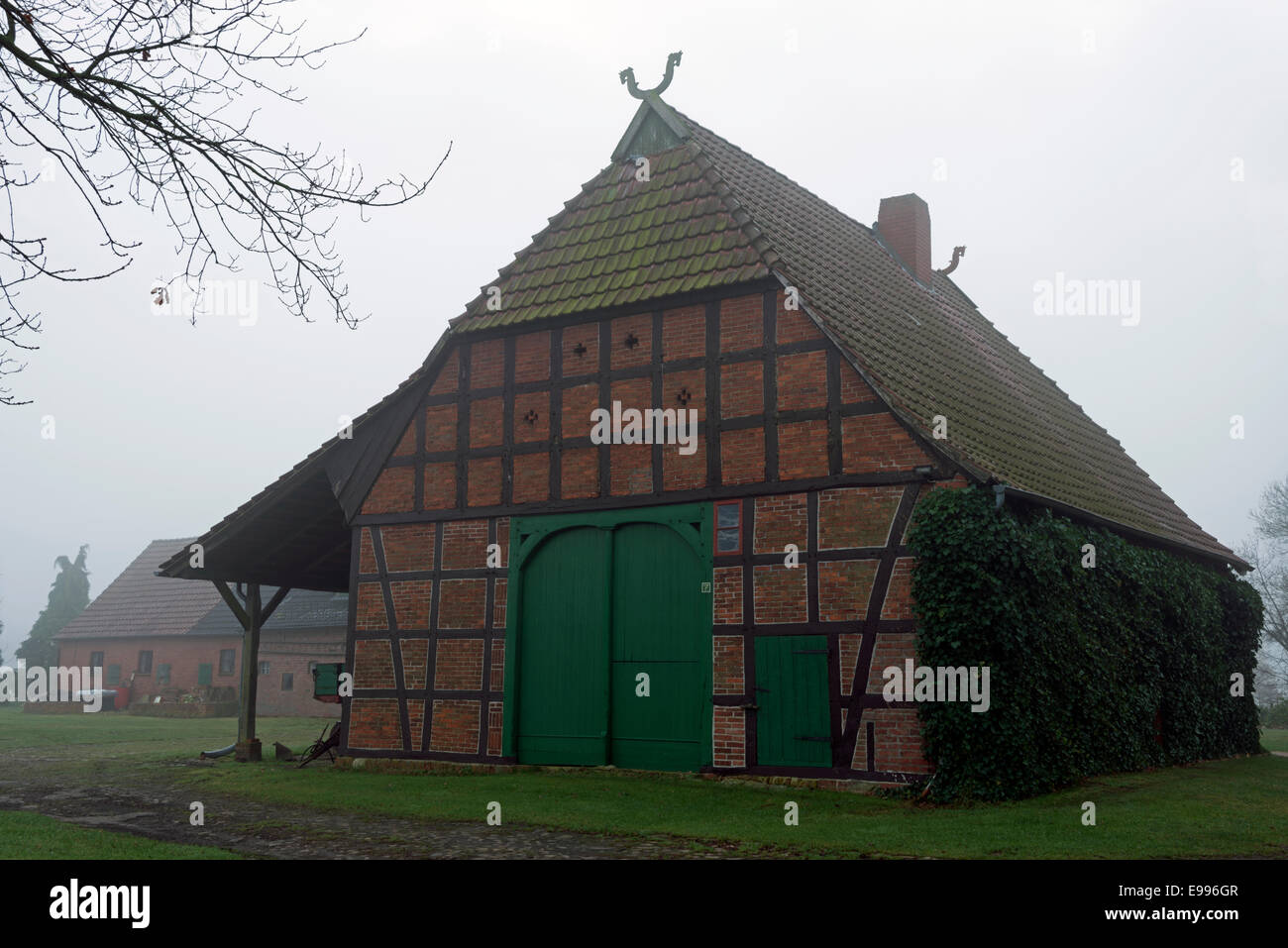 Tradition wooden farm barn Germany Stock Photo - Alamy