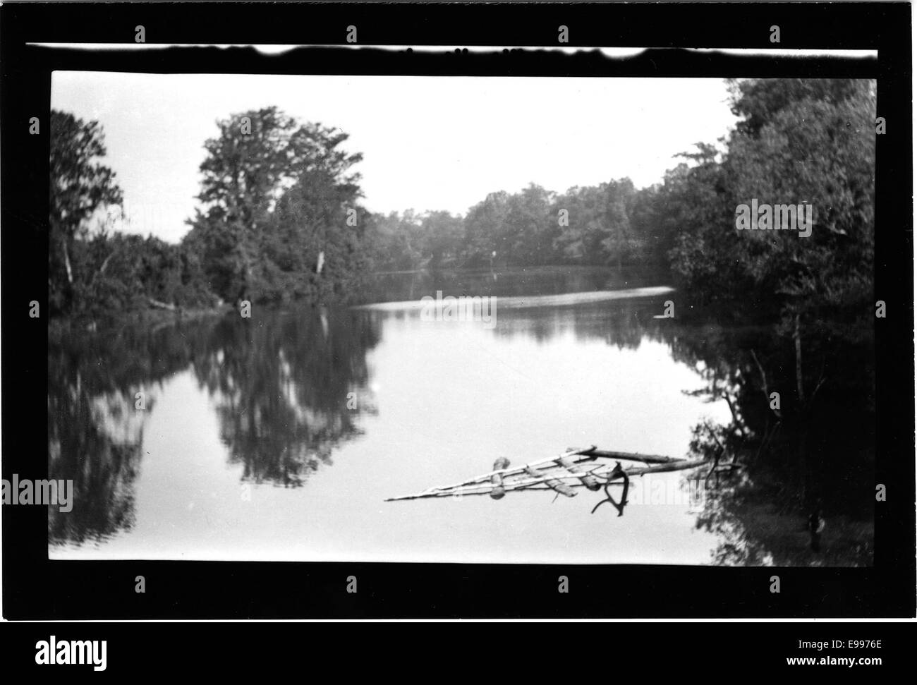 This photograph shows Walnut Lake, likely taken in the early to mid ...