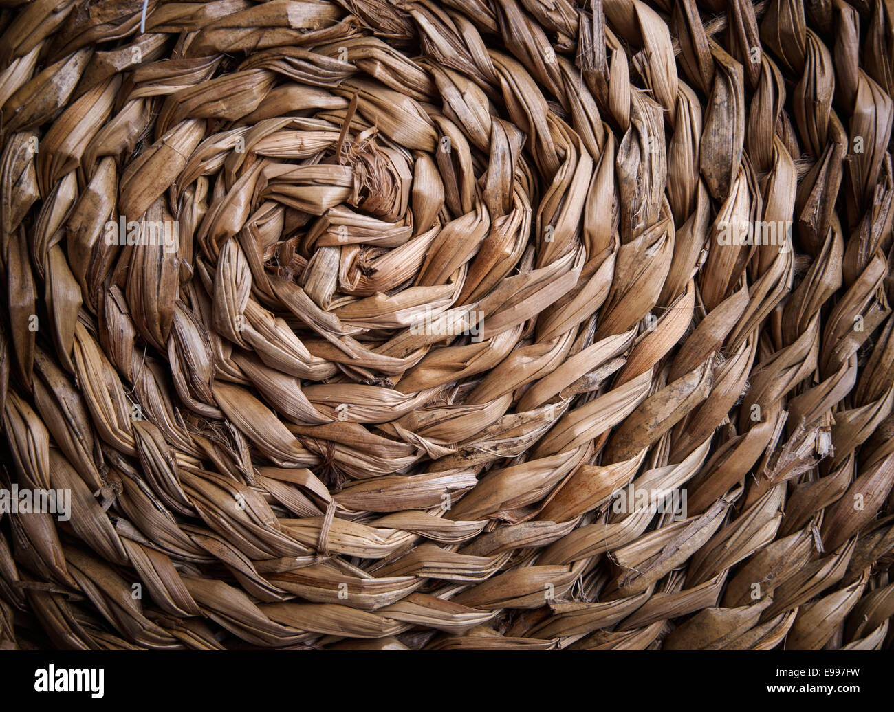 Straw background with a circular design Stock Photo - Alamy