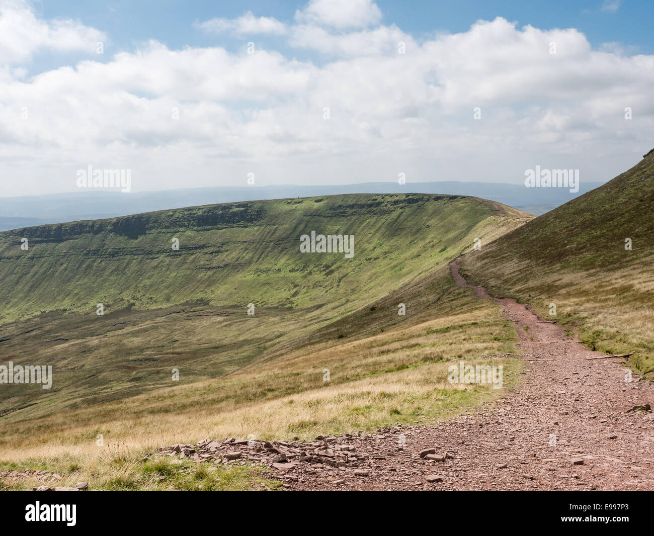 Craig Gwaun Taf ridge off Pen y Fan, which is 886 metres high Stock ...