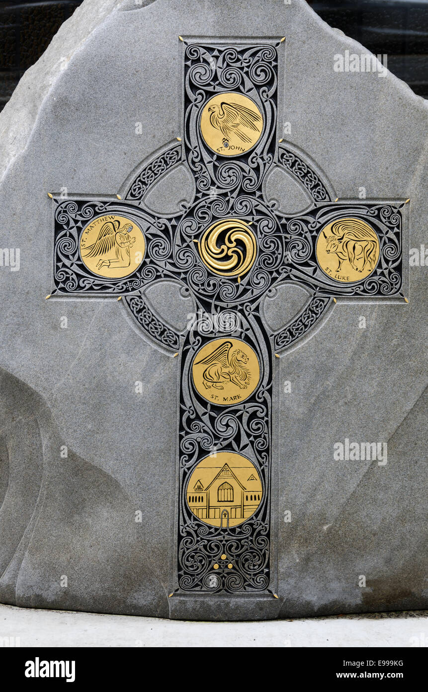 iron cross on granite stone in Vancouver Stock Photo - Alamy