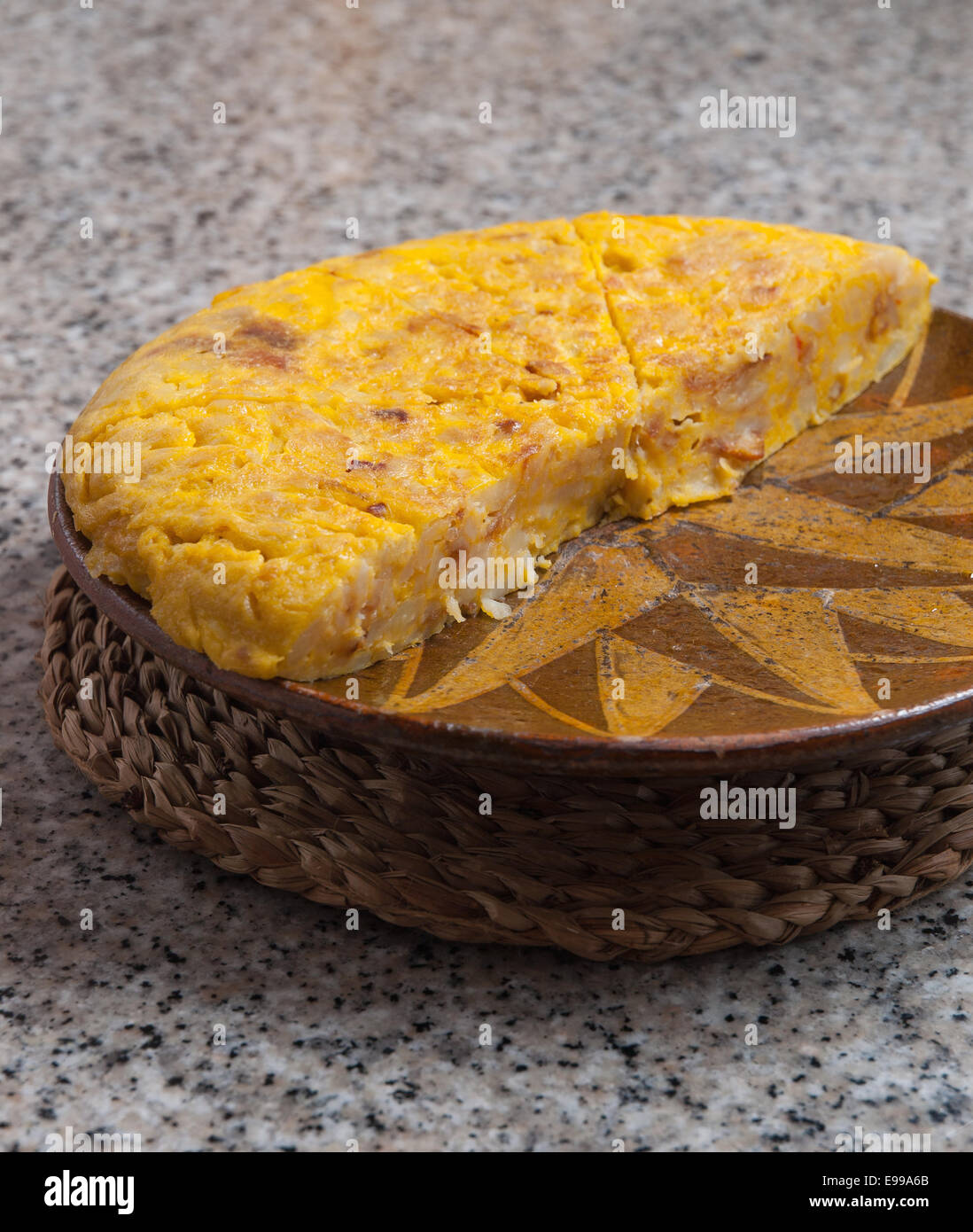 Spanish omelette in a kitchen Stock Photo - Alamy