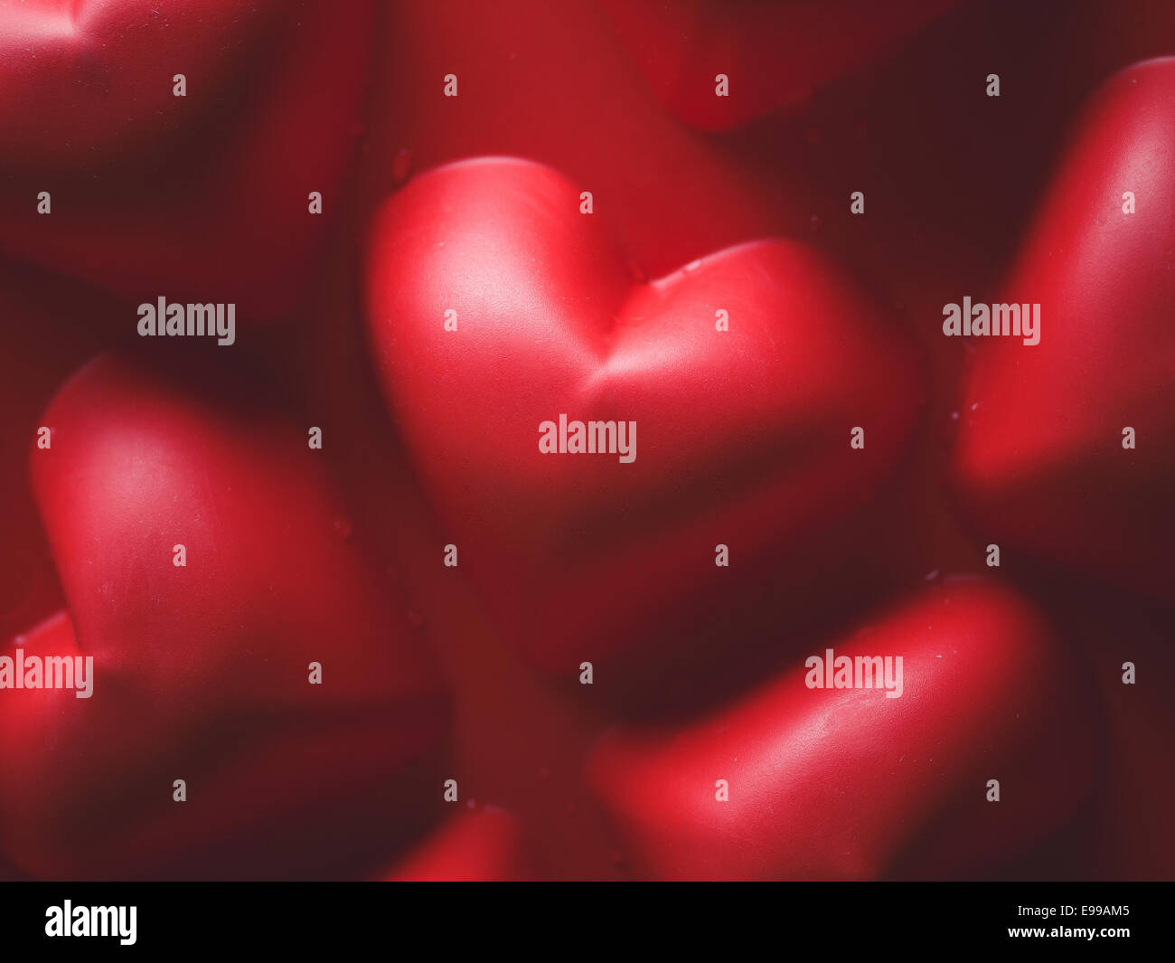 Hearts background in a studio shot. The photo shows several hearts ...