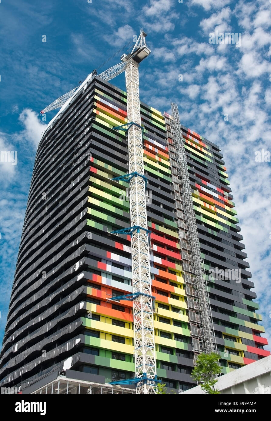 Swanston Square Tower Under Construction Stock Photo - Alamy