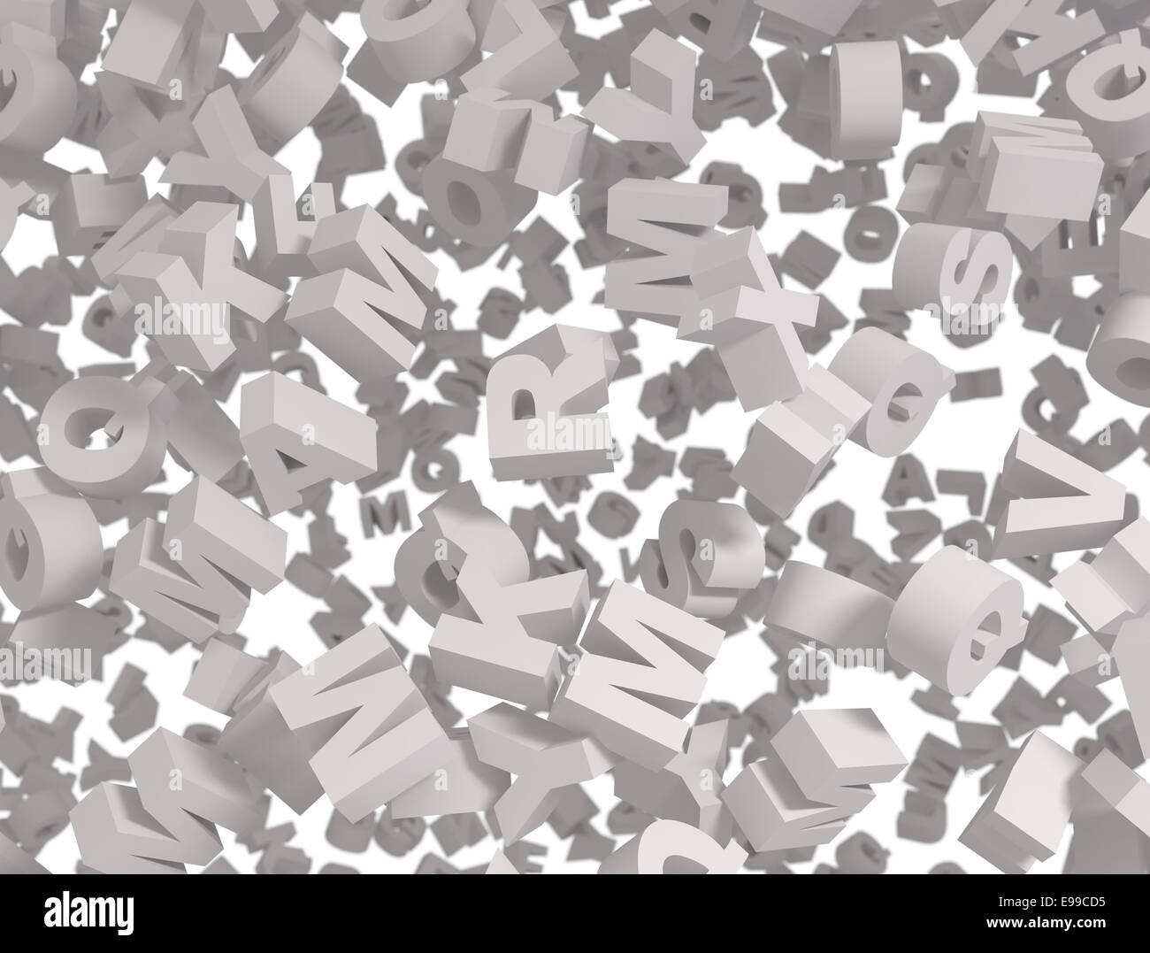 3D letters abstract background Stock Photo - Alamy