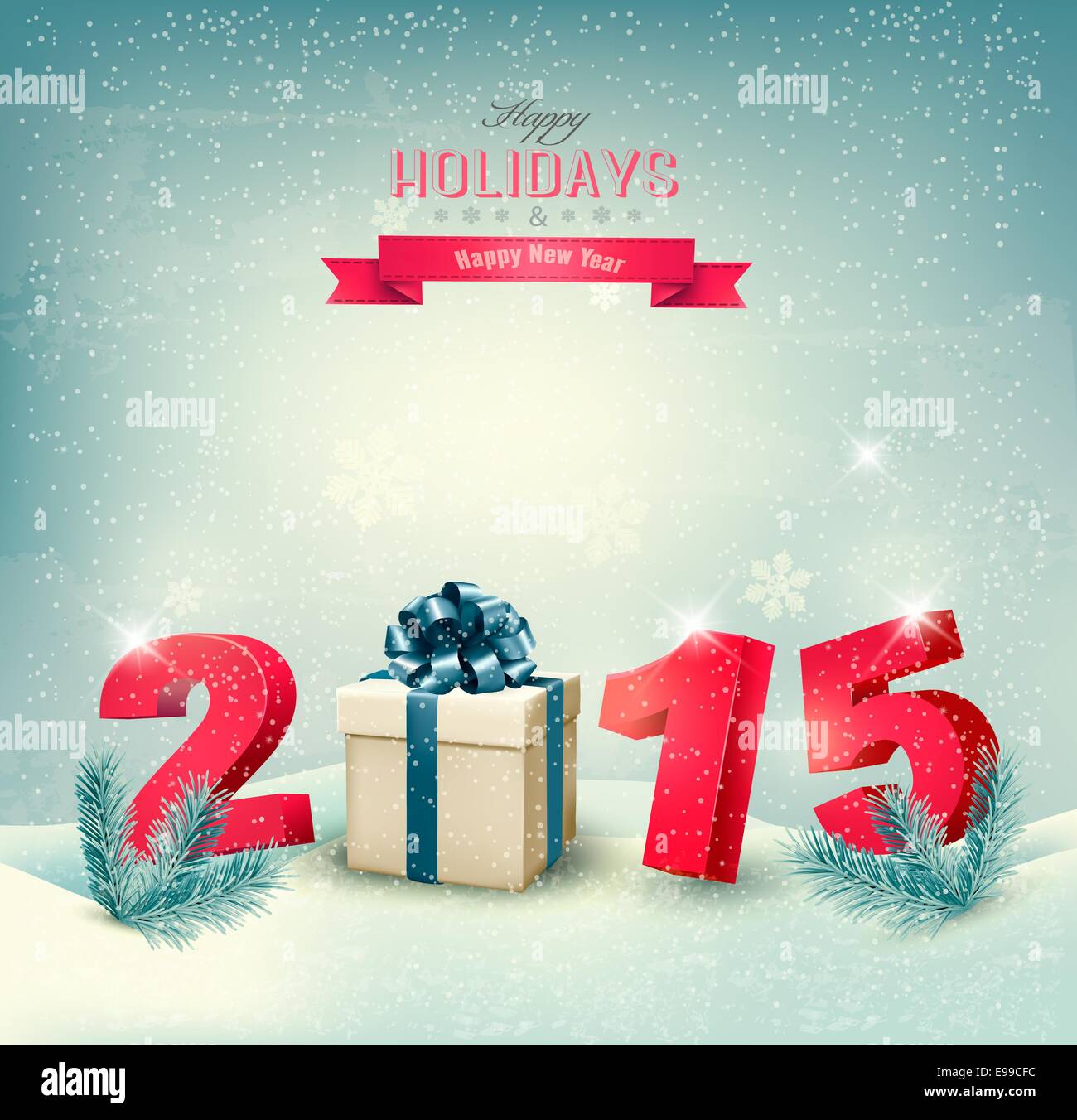 Happy new year 2015! New year design template Vector illustration Stock ...