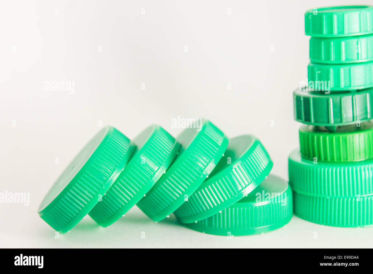 Stock Photo - Colorful plastic caps isolated in white Stock Photo - Alamy