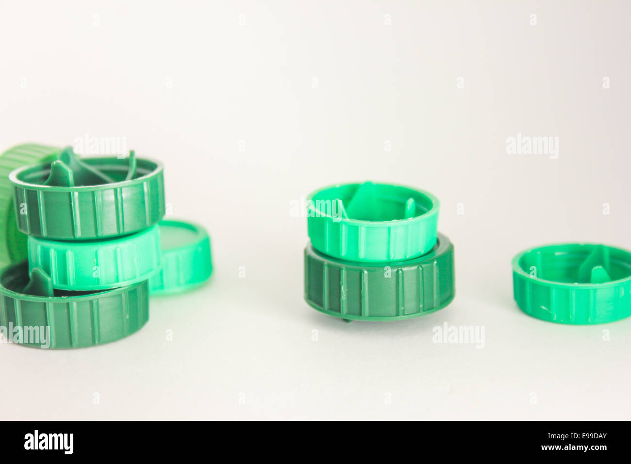 Stock Photo - Colorful plastic caps isolated in white Stock Photo - Alamy